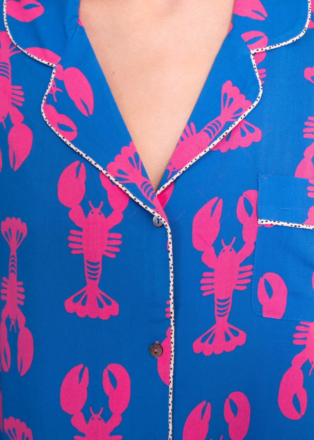 Lobsters Ecovero™ PJ Set (Blue/ Pink) – Anorak