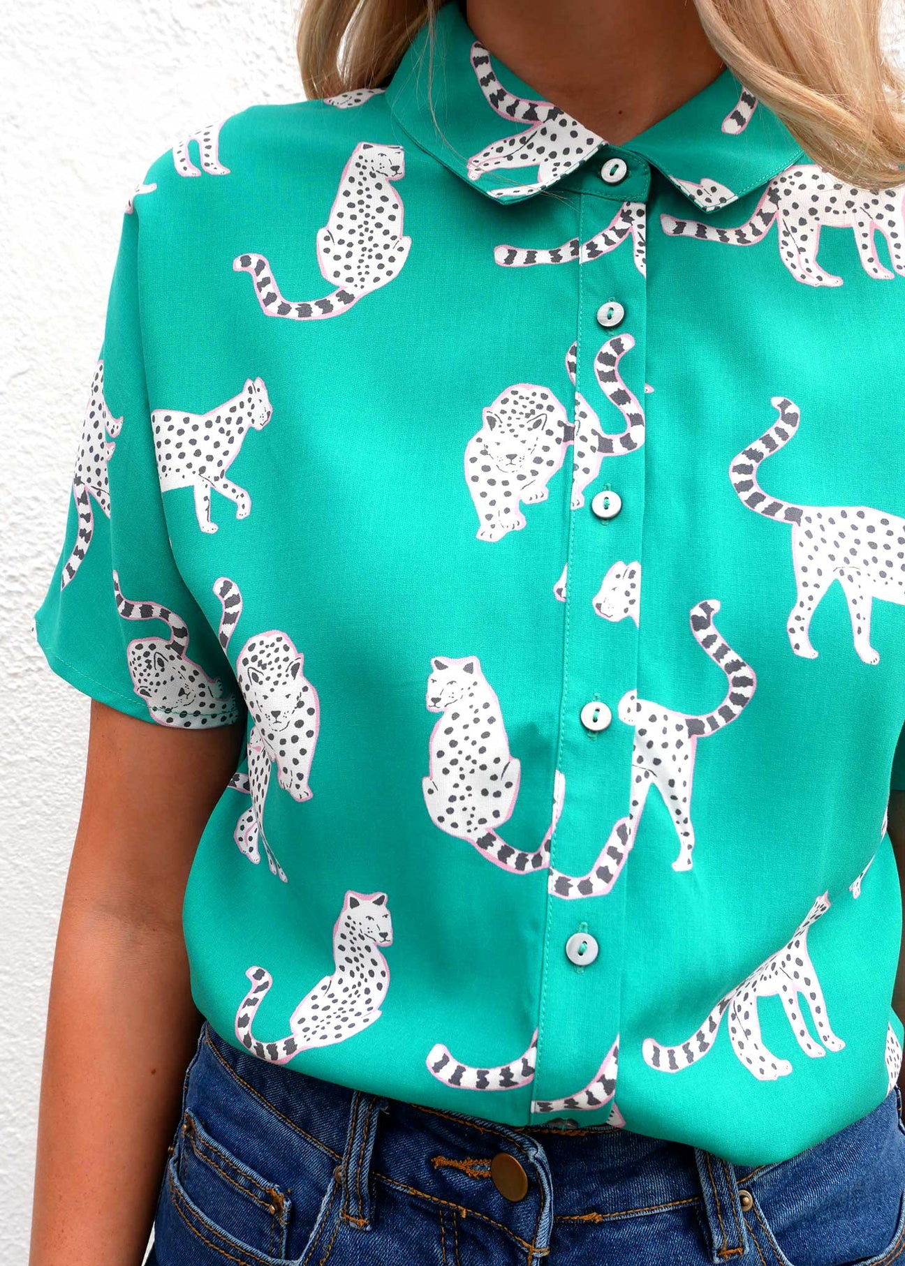 Snow Leopards EcoVero Nicky S/Sleeve Shirt (Green) – Anorak